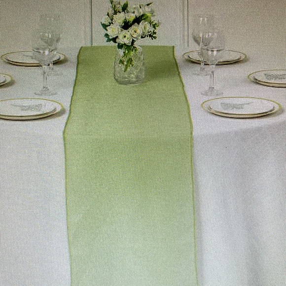 Dining | Sage Table Runner 14x18 Boho Rustic Table Linen Weddings ...